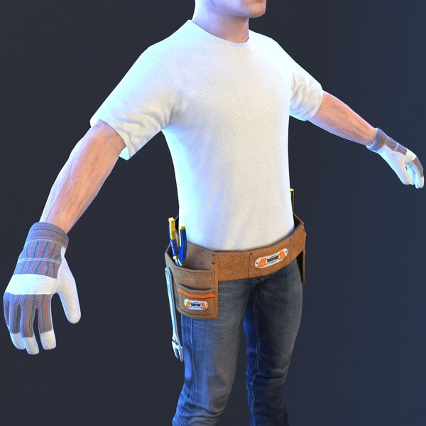 Handyman man 3D model - TurboSquid 1411709