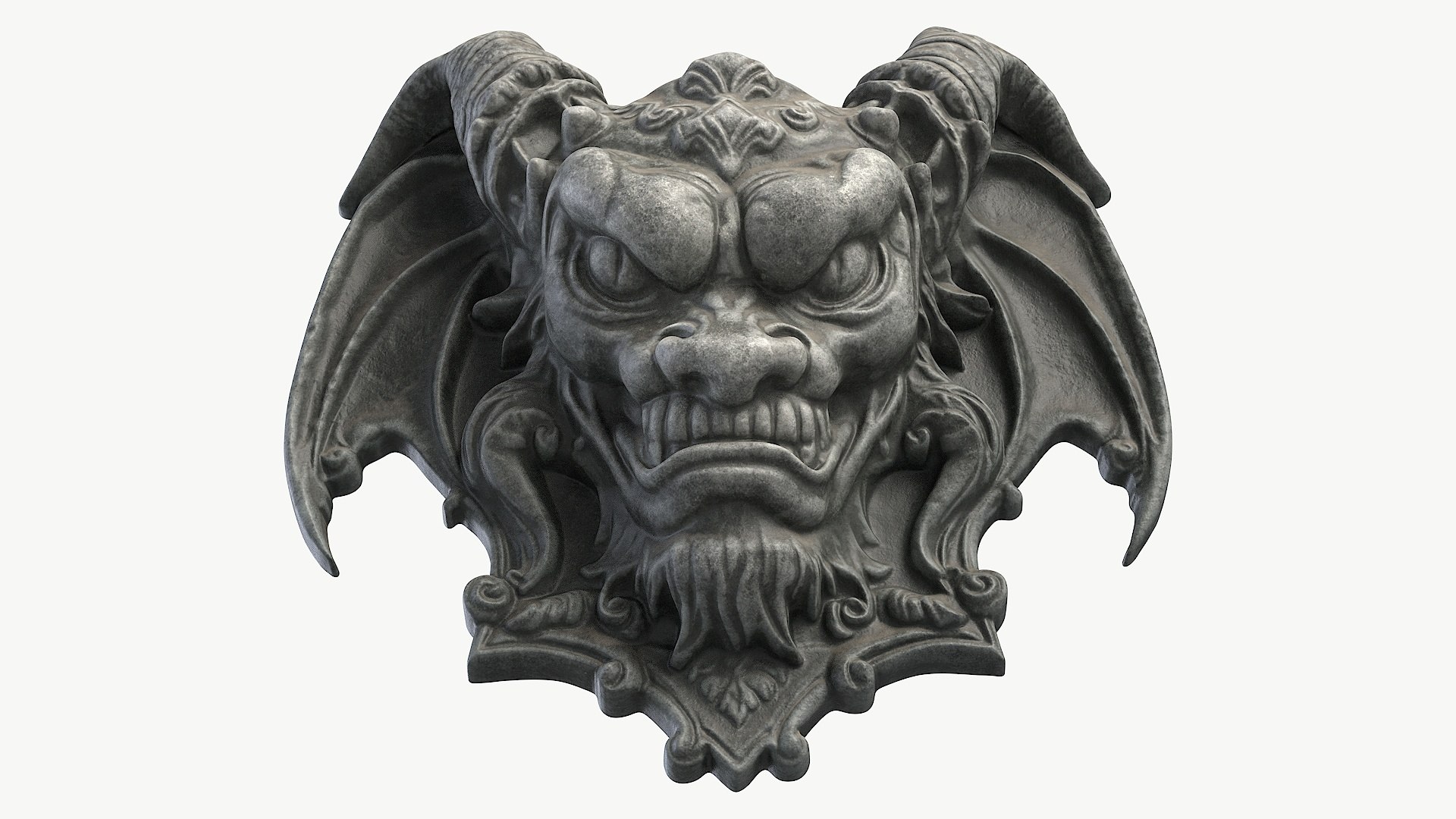 3D Gargoyle Dragon Head 3 Textured - TurboSquid 2310891