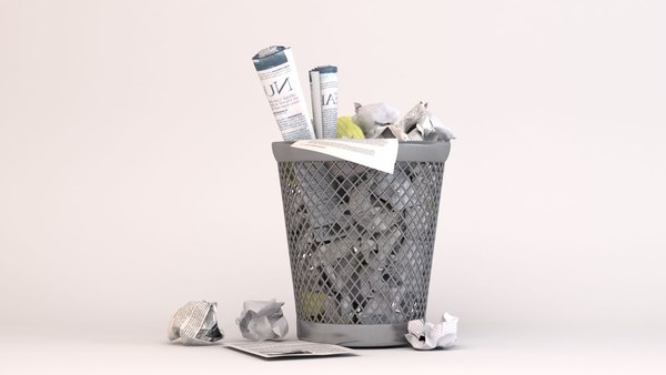 3d waste paper basket