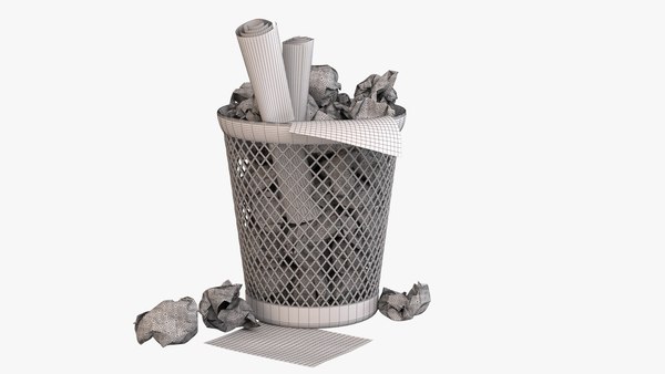 3d waste paper basket
