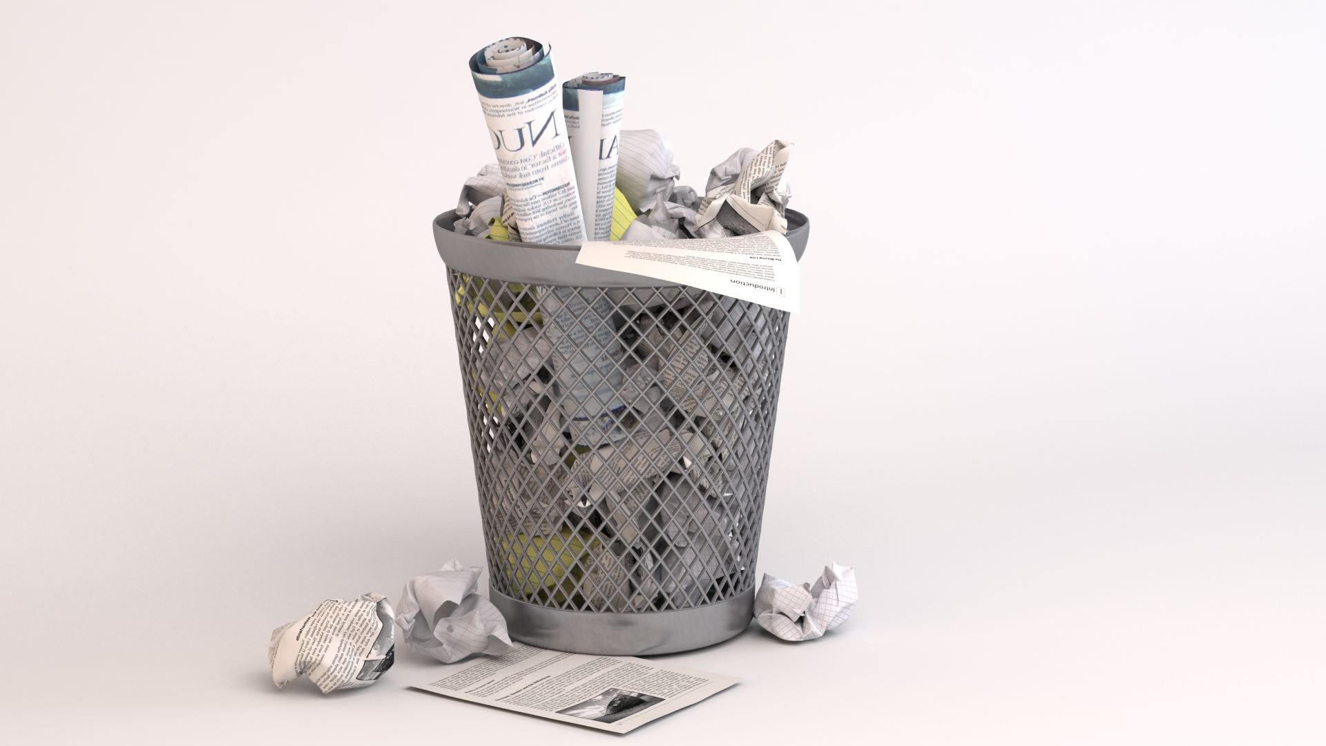 3d Waste Paper Basket