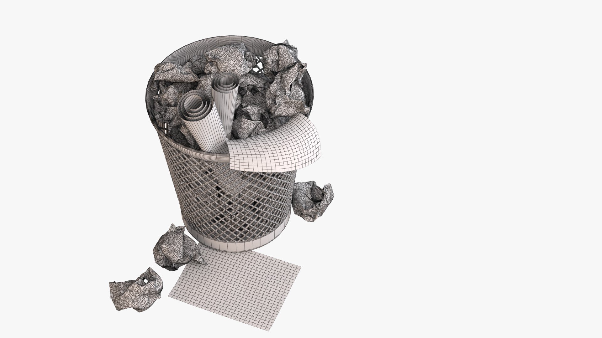 3d Waste Paper Basket