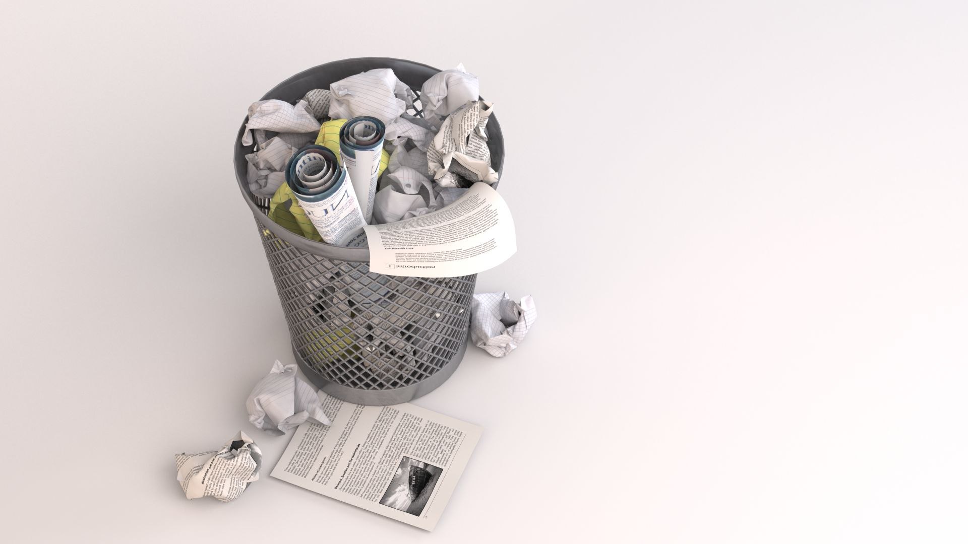 3d Waste Paper Basket