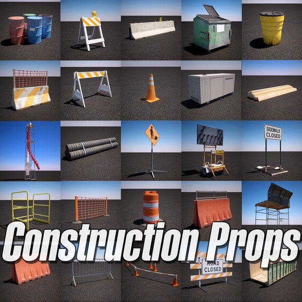 3d model road construction equipment