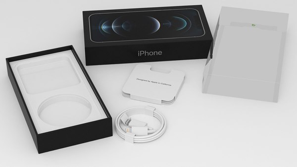 3D iphone 12 pro box model - TurboSquid 1706964