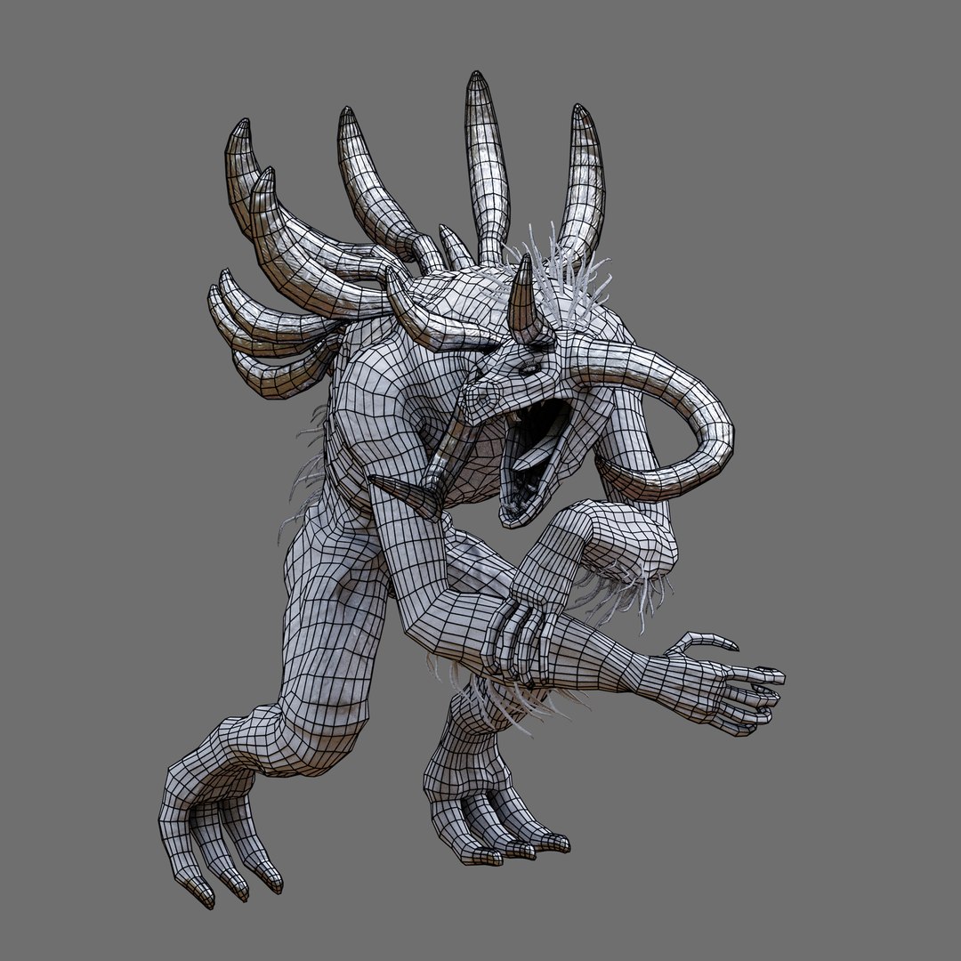 Horns Monster Model - TurboSquid 1434318