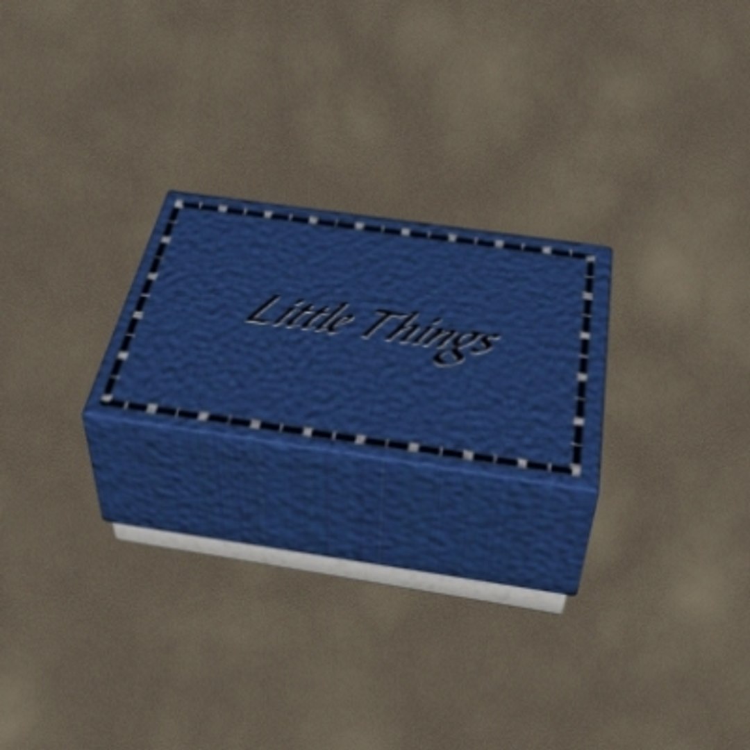 3d model small box zipped