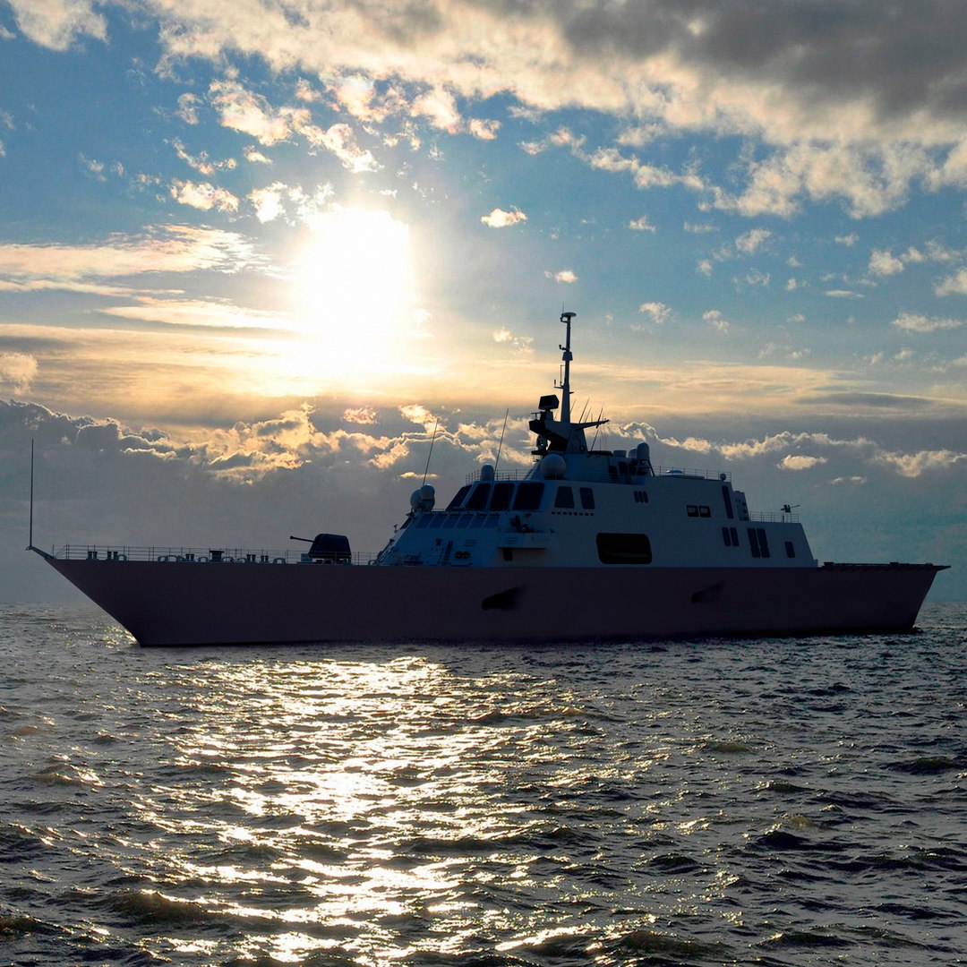 littoral combat ship uss 3d model