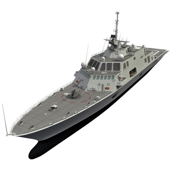 littoral combat ship uss 3d model