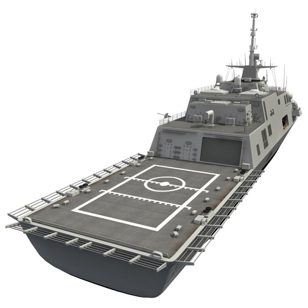 littoral combat ship uss 3d model