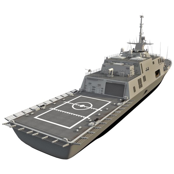 littoral combat ship uss 3d model