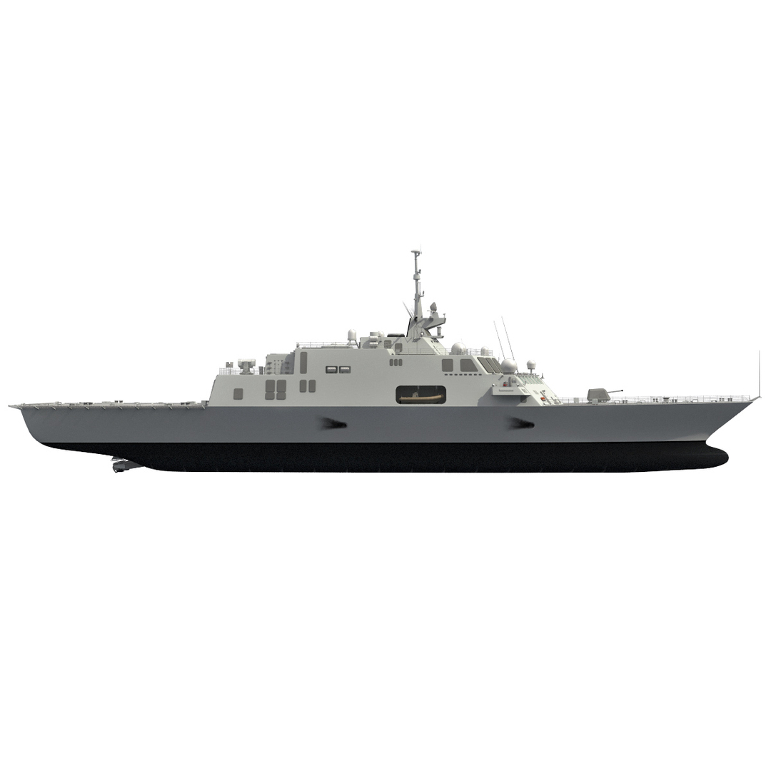 littoral combat ship uss 3d model