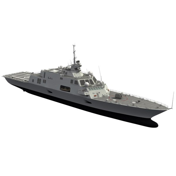 littoral combat ship uss 3d model