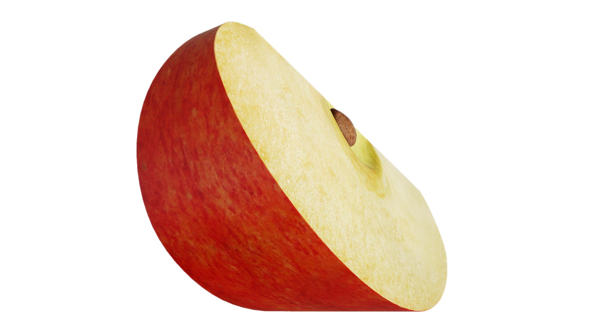 Red Apple Slice 3D Model - TurboSquid 2239906