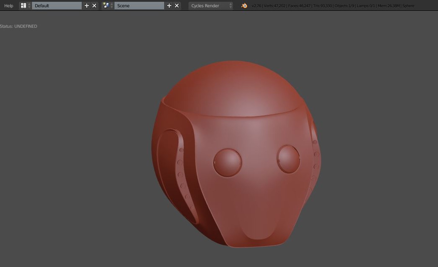 3d Robot Head Model
