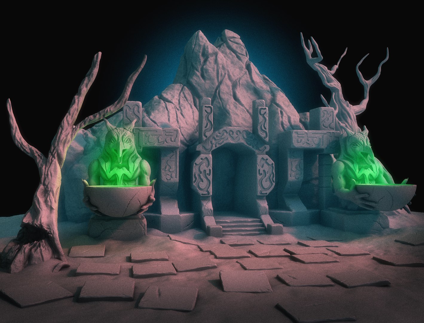 Cave-entrance Cave Entrance 3D - TurboSquid 1269082