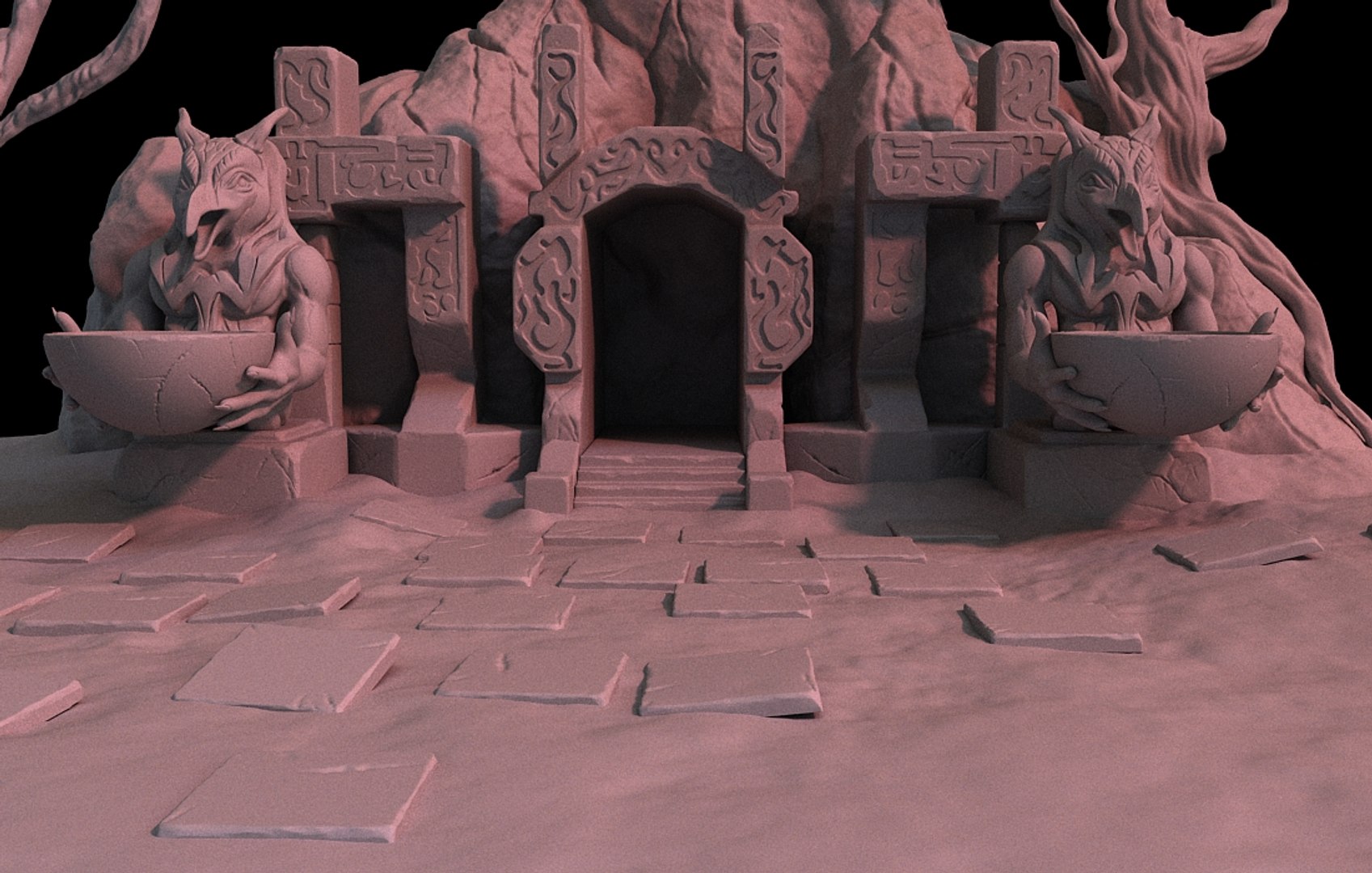 Cave-entrance Cave Entrance 3D - TurboSquid 1269082