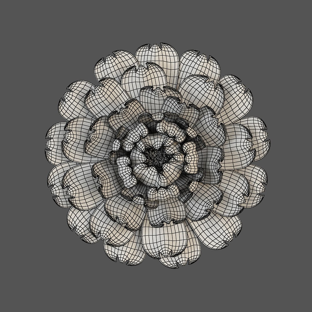 3D Flower Wall Decor - TurboSquid 1446523