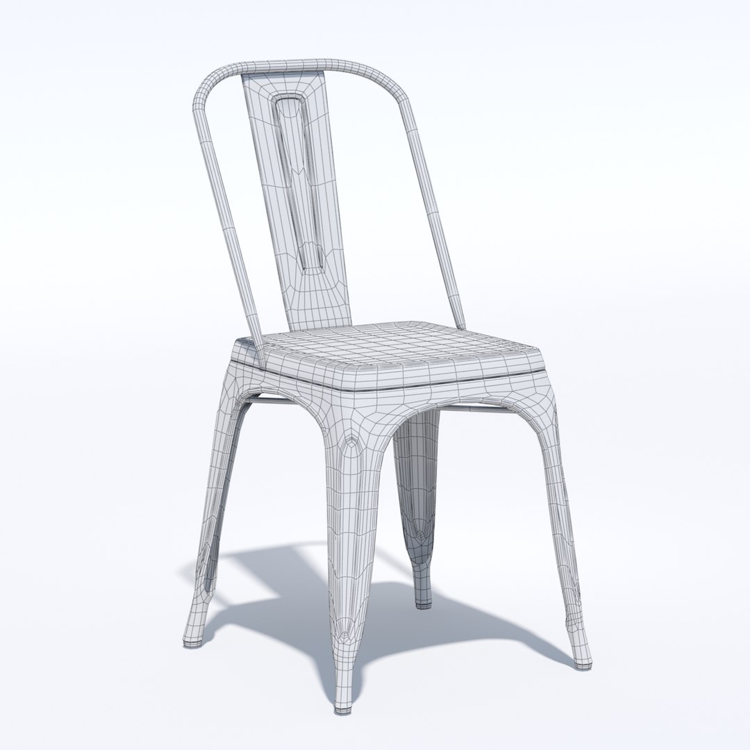 3d Model Tolix Marais Chair
