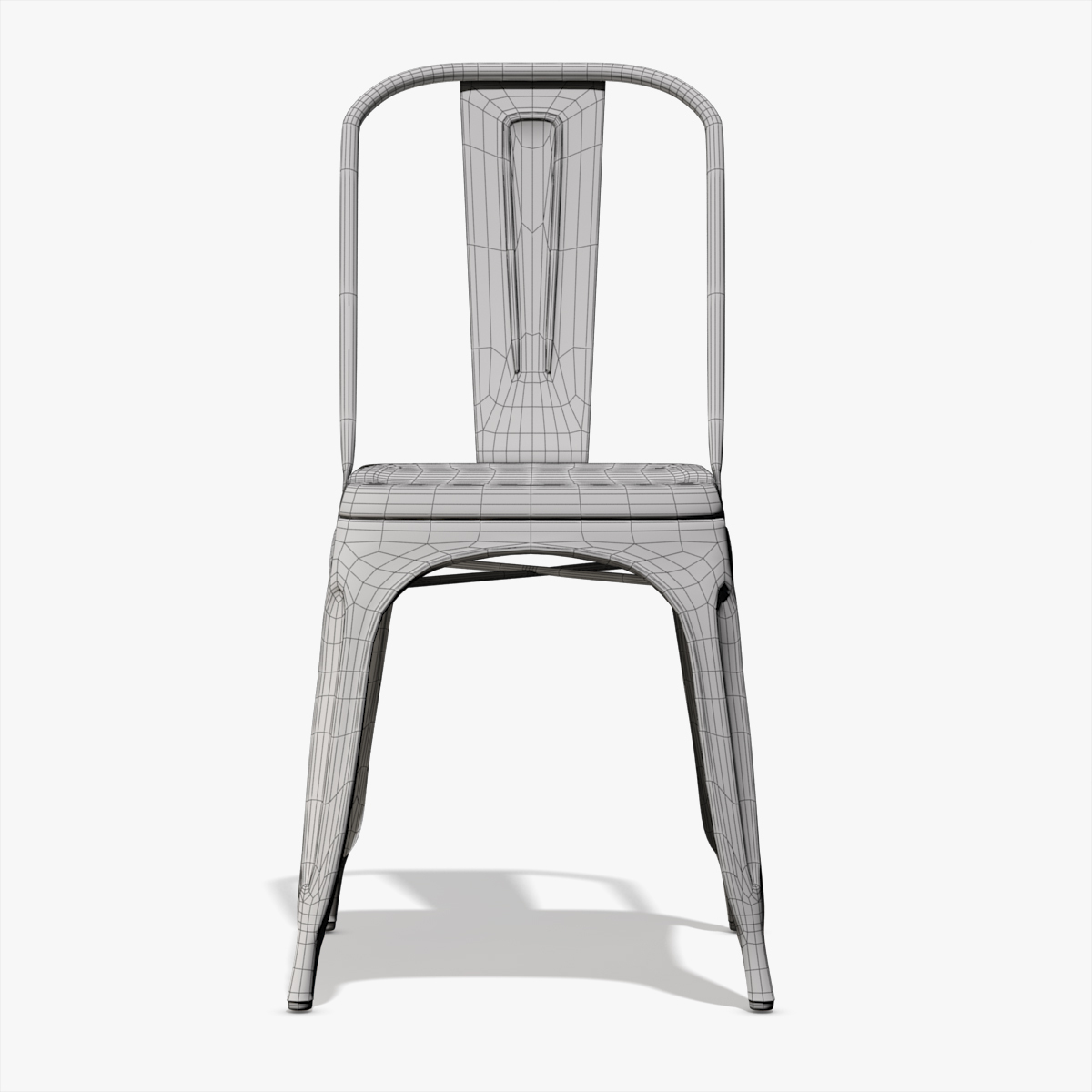 3d model tolix marais chair