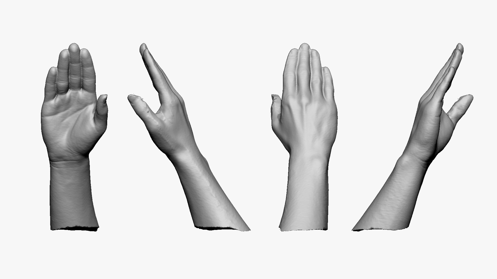 001161 Straight Hand 3D Model - TurboSquid 1734324