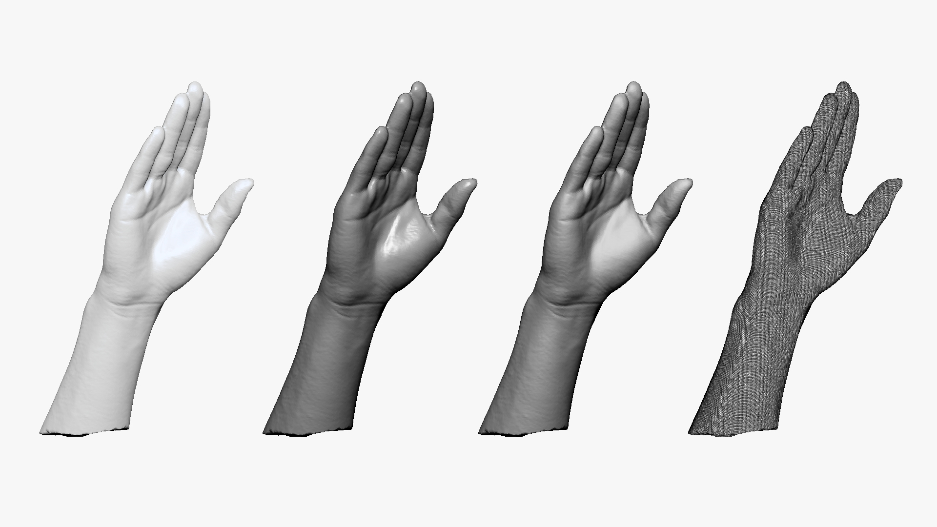 001161 straight hand 3D model - TurboSquid 1734324