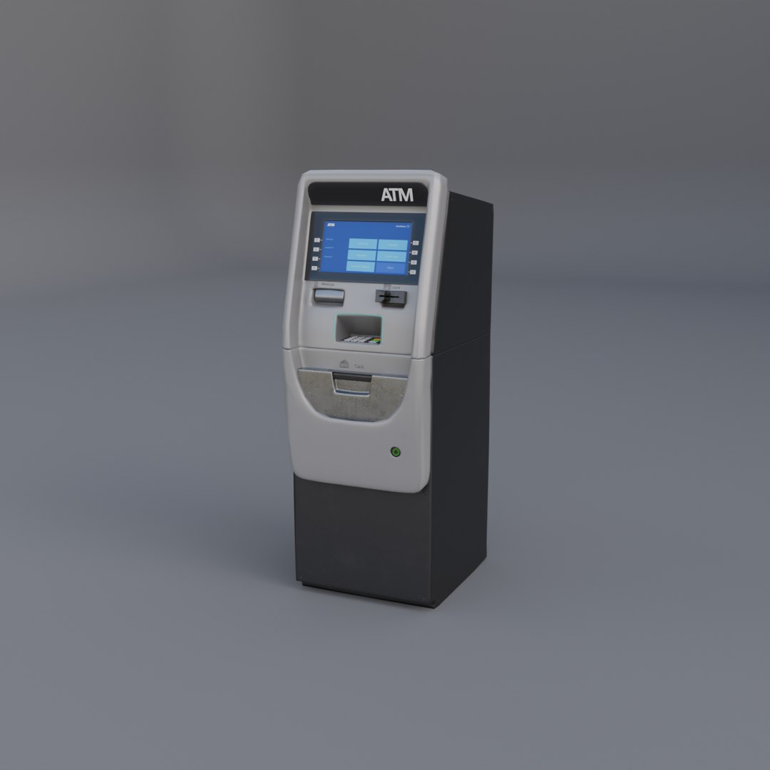 ATM Machine 3D Model - TurboSquid 2337191