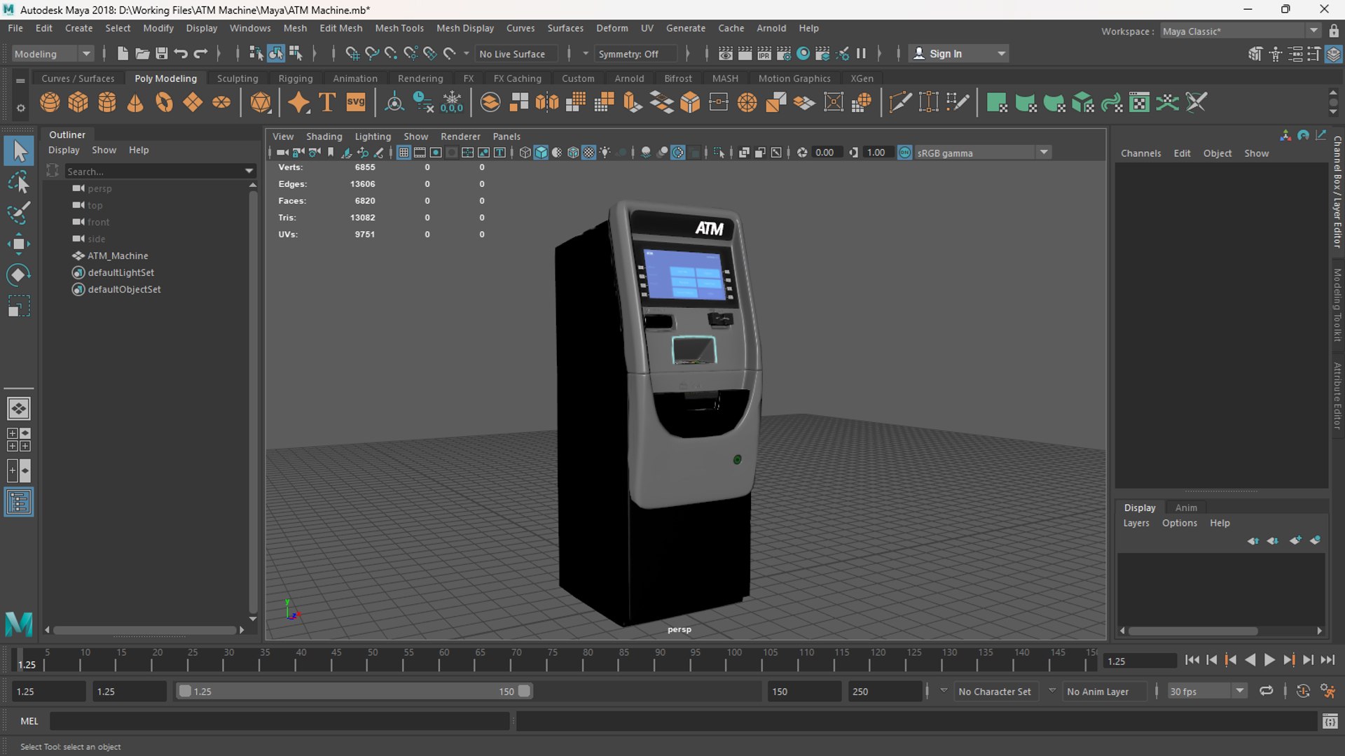 ATM Machine 3D Model - TurboSquid 2337191