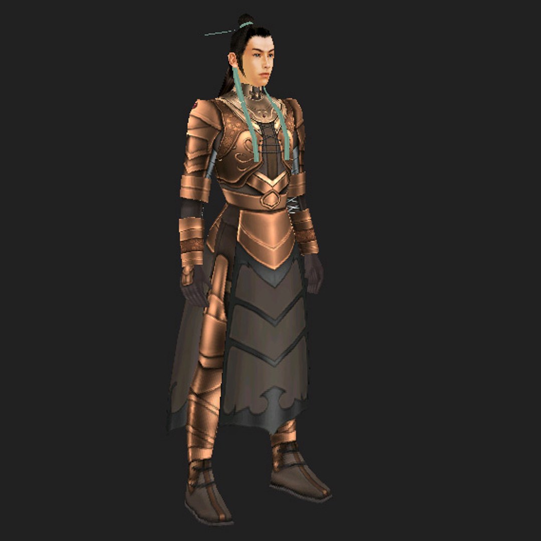 Warrior Man Male 3d Model