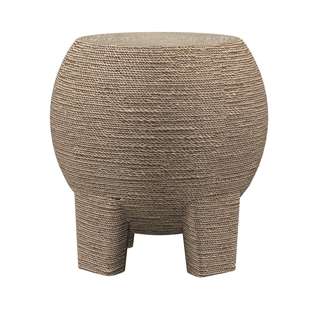 3D Model Wrapped Rope Bulb Stool Table - TurboSquid 1990759