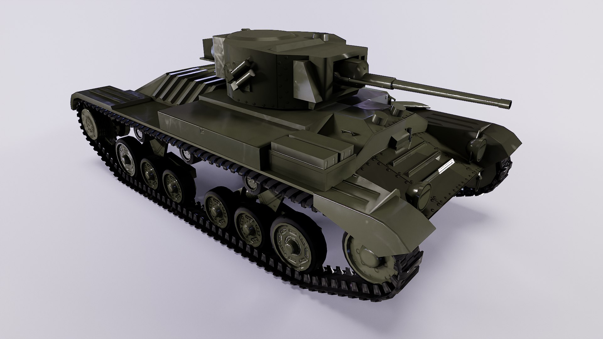 3D Model Infantry Tank Mk III - Valentine V - TurboSquid 1759315