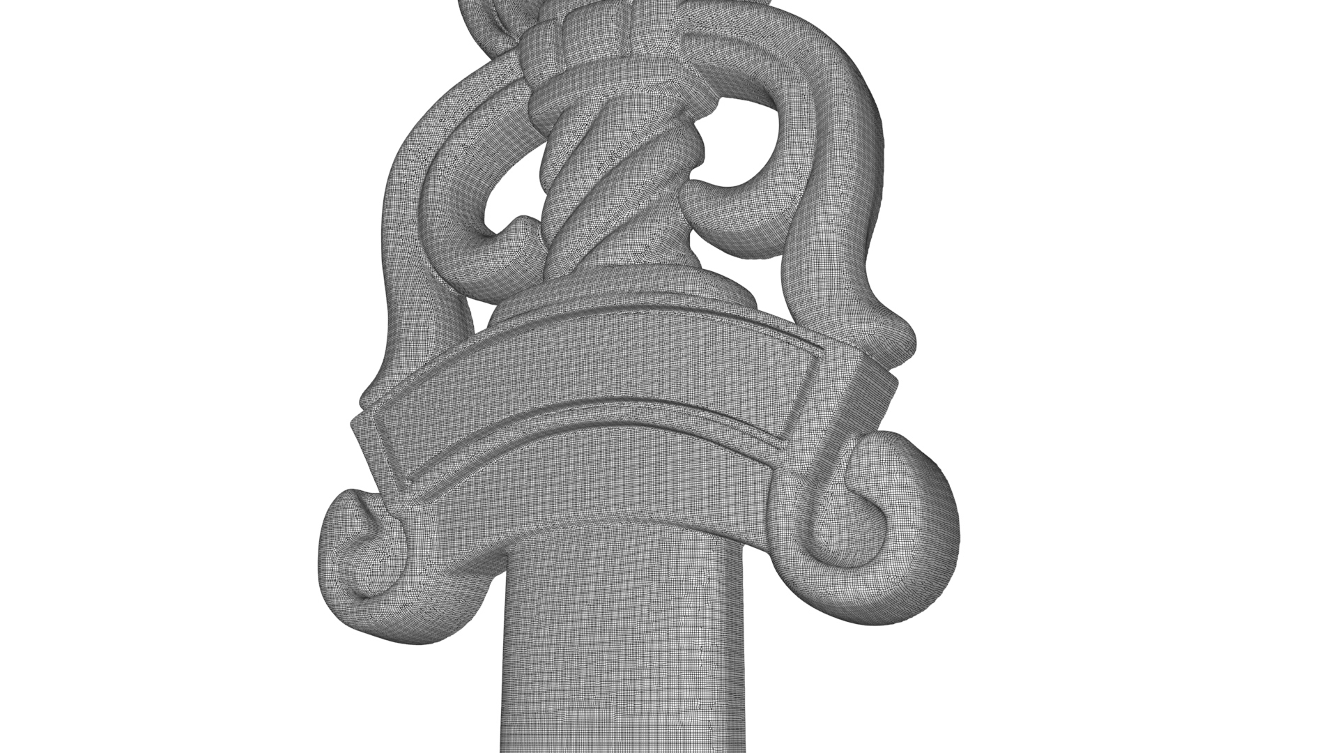 Dagger pendant fancy 3D model - TurboSquid 1983373