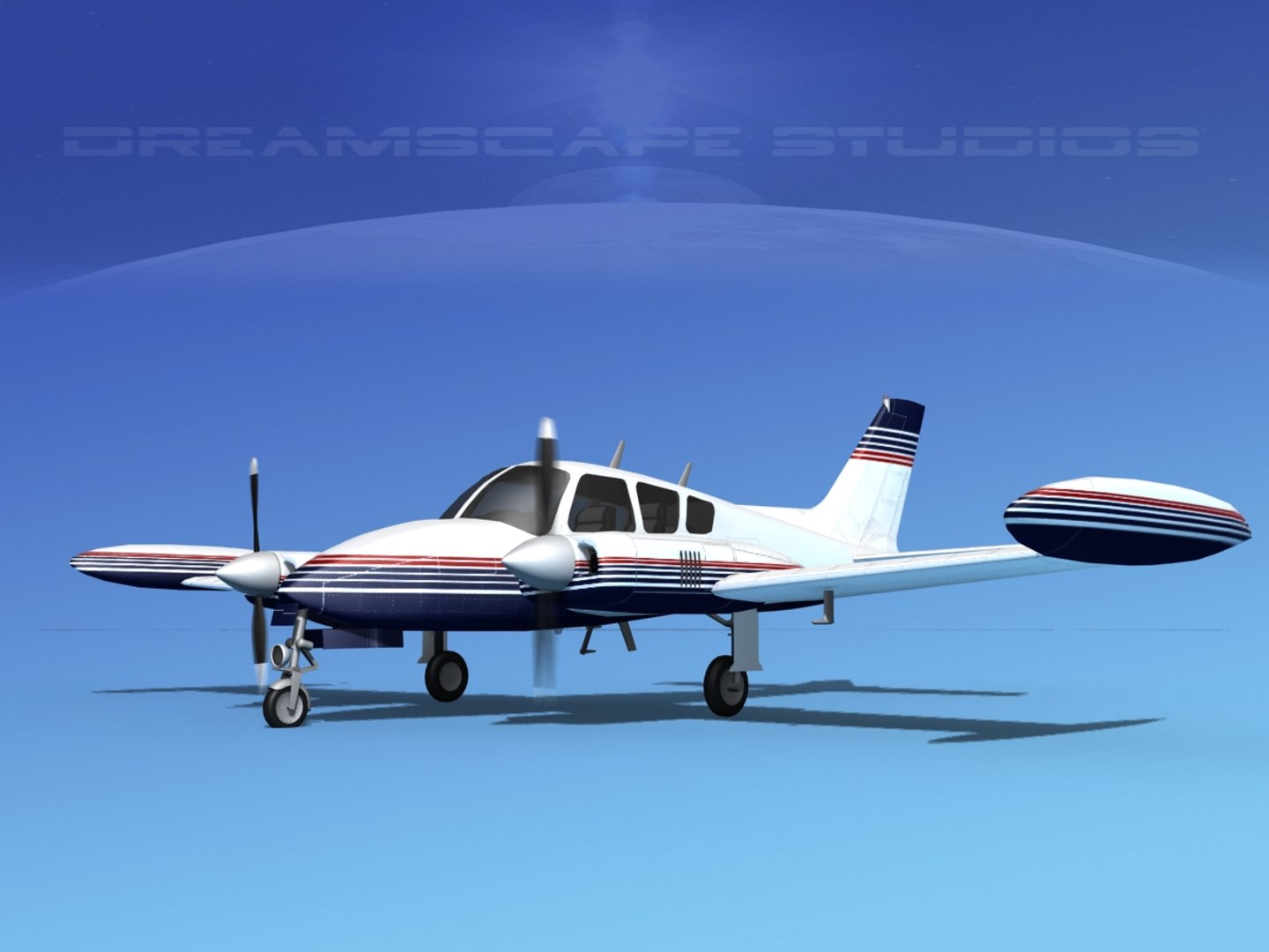 3d Cockpit Cessna 320 Model