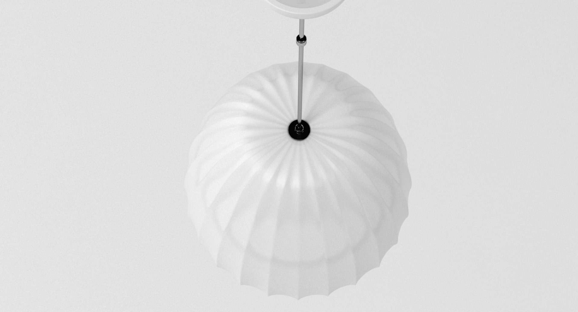 george nelson bell lamp light 3d max