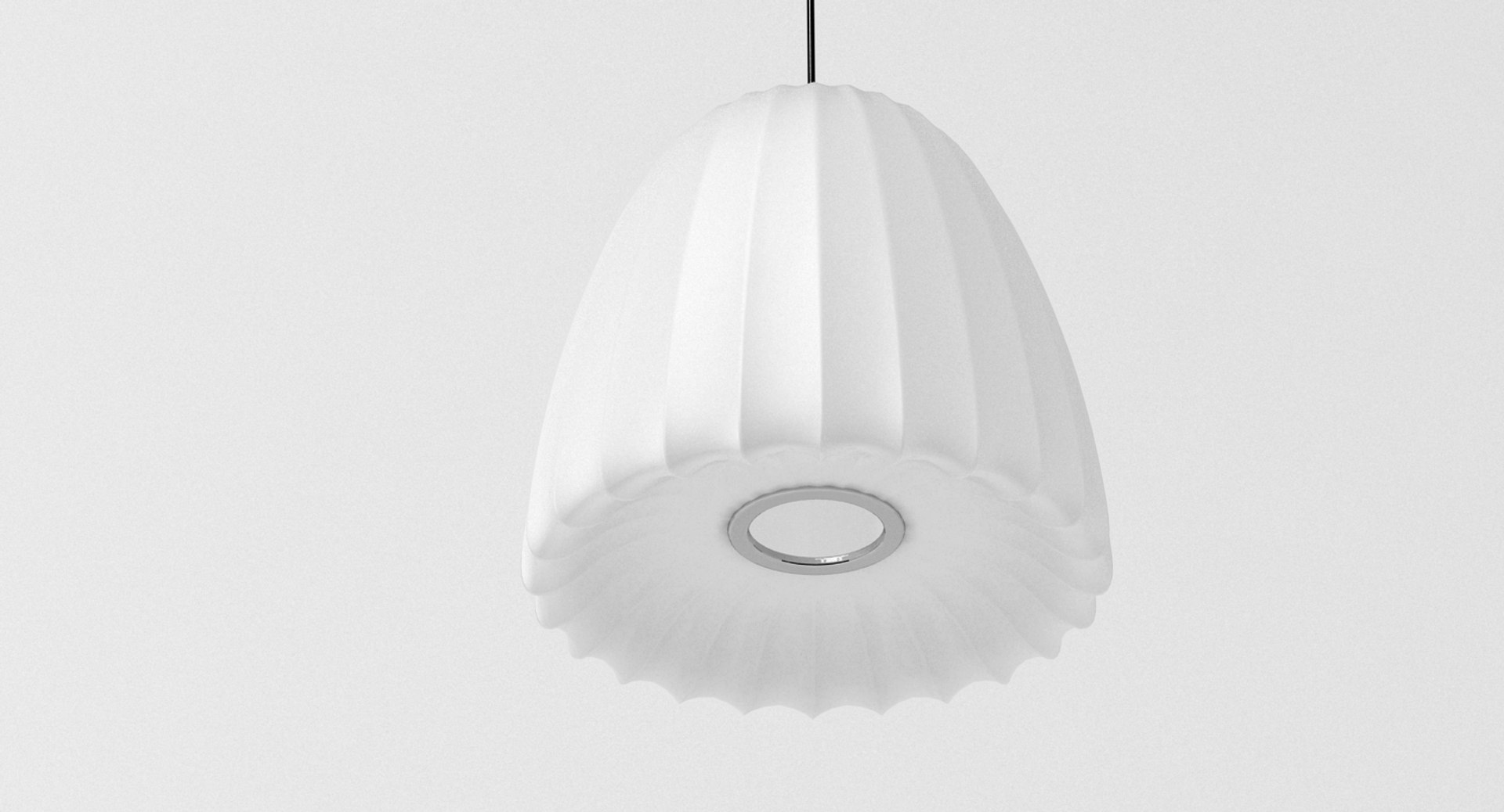 george nelson bell lamp light 3d max