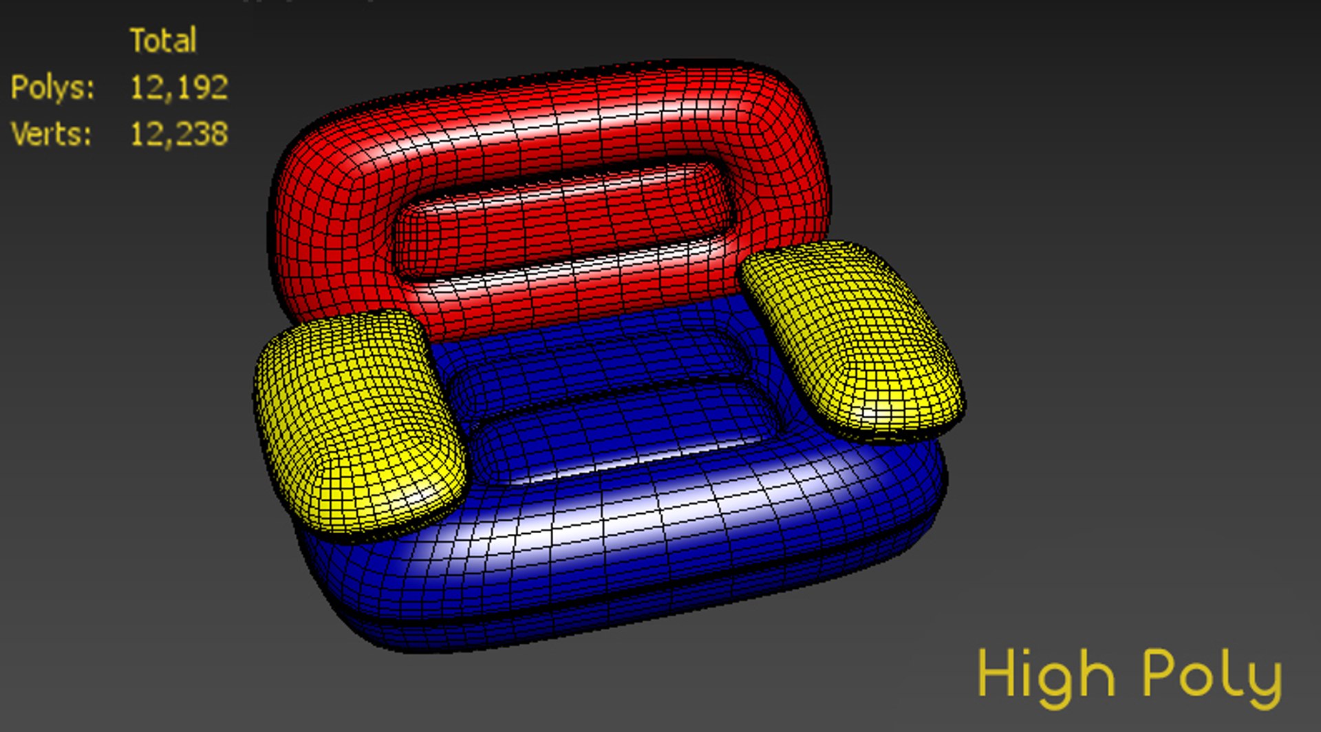 Float Pool Chair 3D Model - TurboSquid 1498436