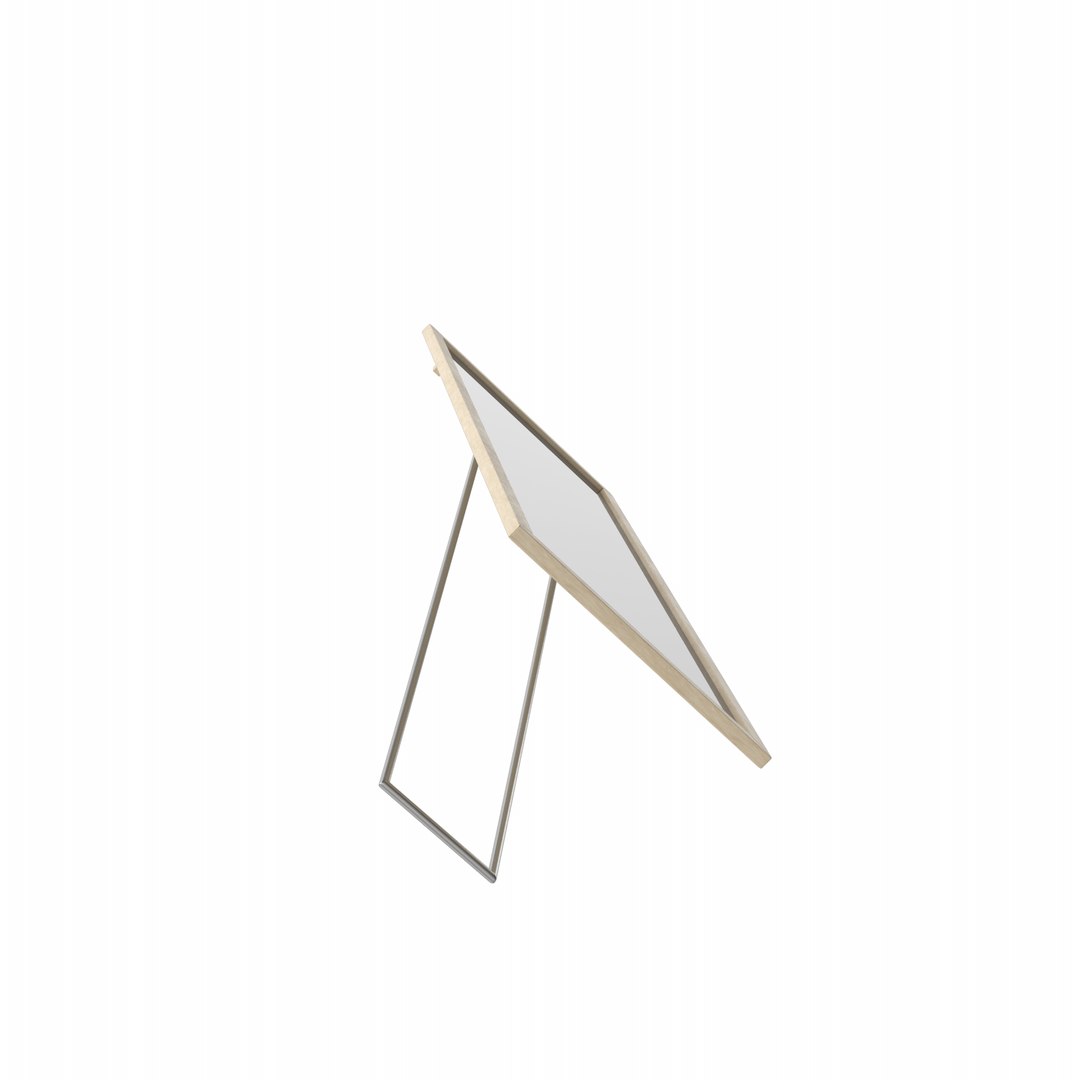 3D model Standing Mirror With Wooden Frame - TurboSquid 2113235