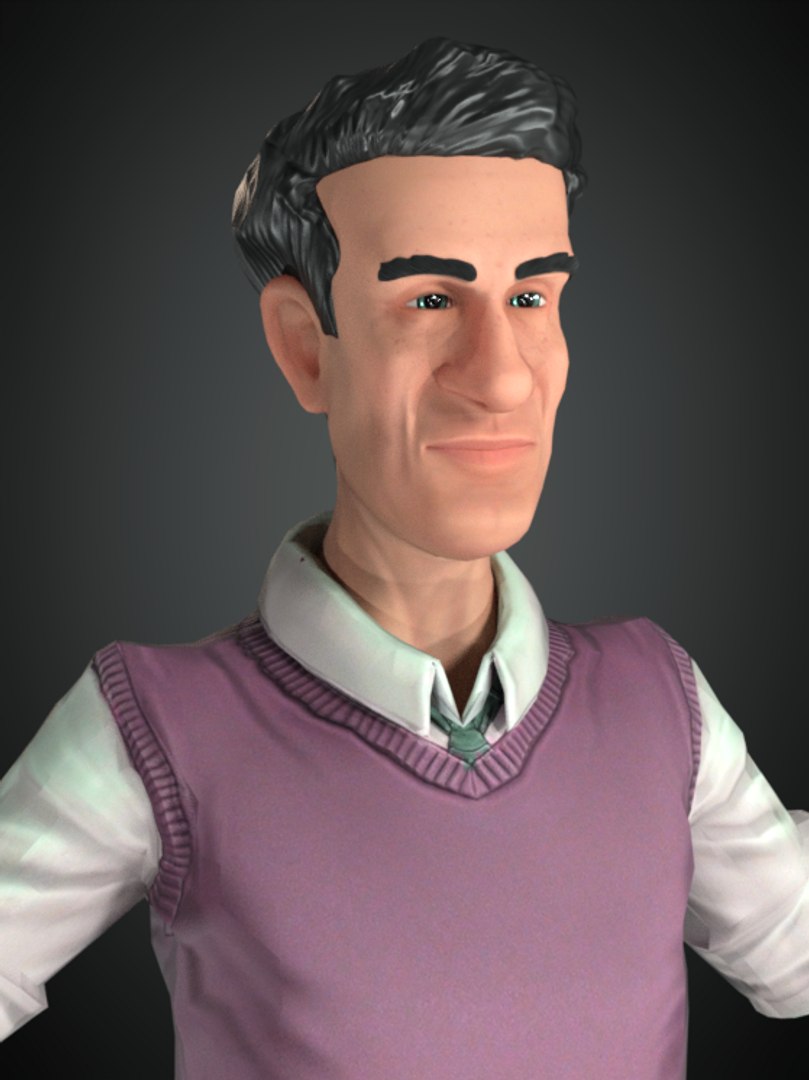 卡通 Rigged Man-Zain 角色 3D 模型3D模型 - TurboSquid 2169921