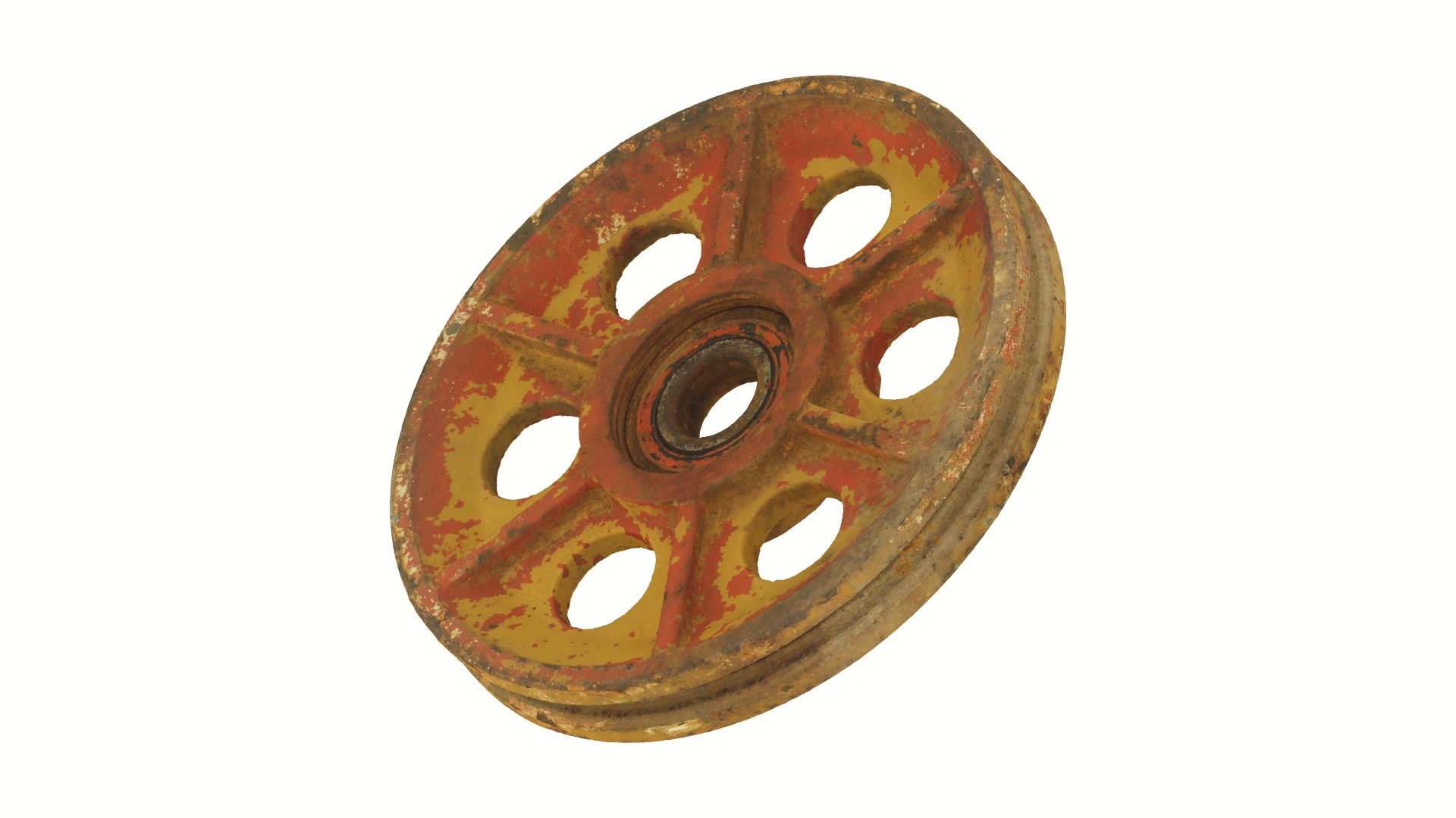 Old Rusted Pulley Wheel Raw Scanned 3D Model - TurboSquid 1781942