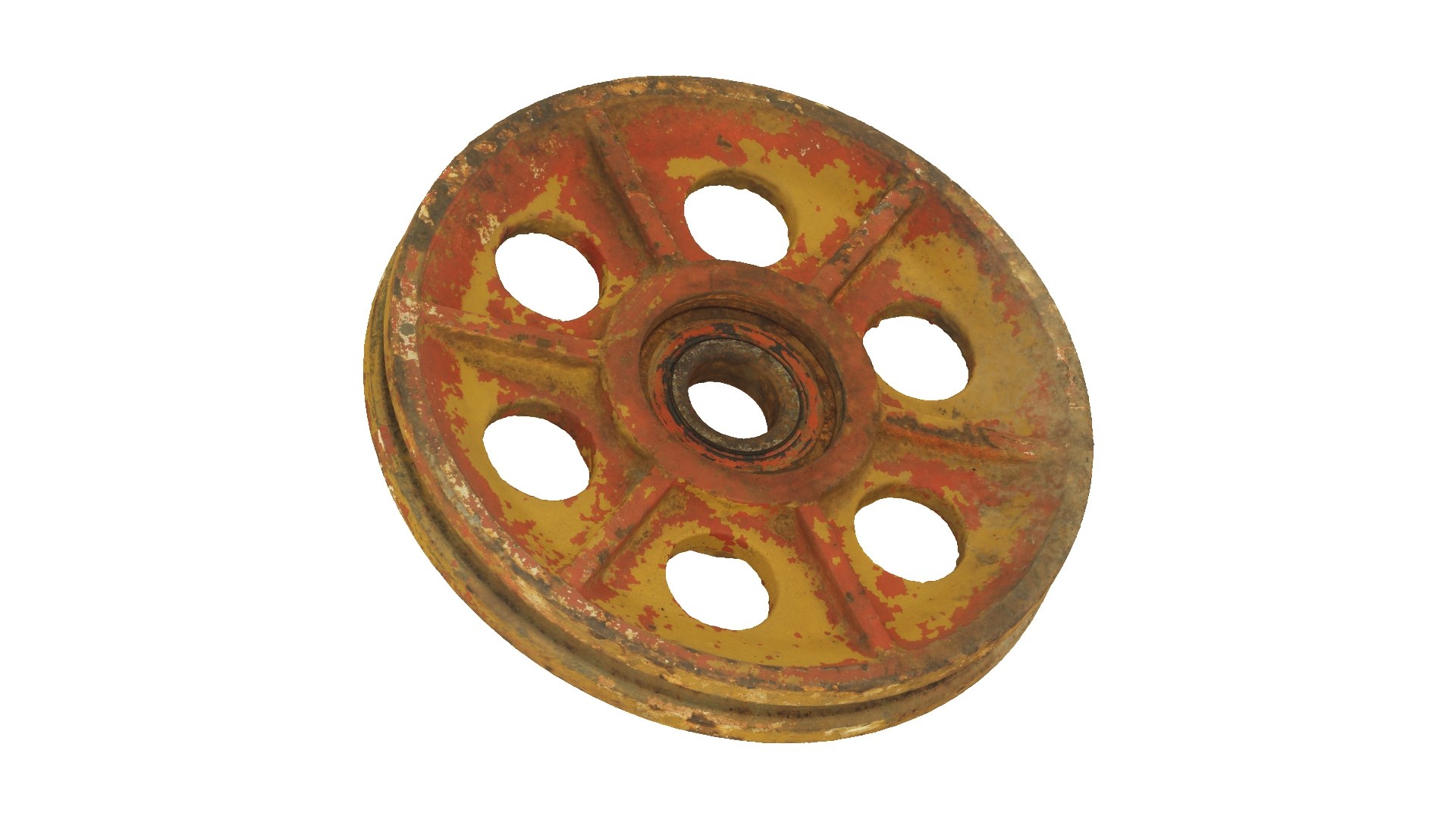 Old Rusted Pulley Wheel Raw Scanned 3D Model - TurboSquid 1781942