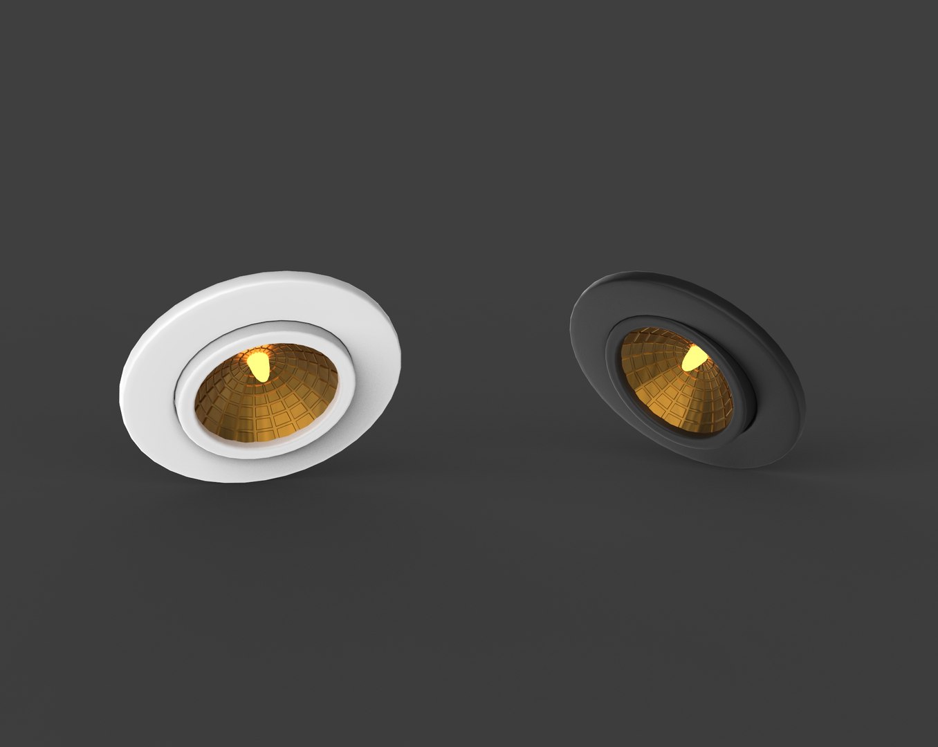 3D LED Downlight 3D Model Model - TurboSquid 2343936