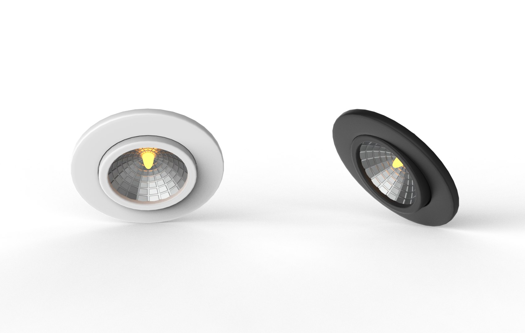 3D LED Downlight 3D Model Model - TurboSquid 2343936