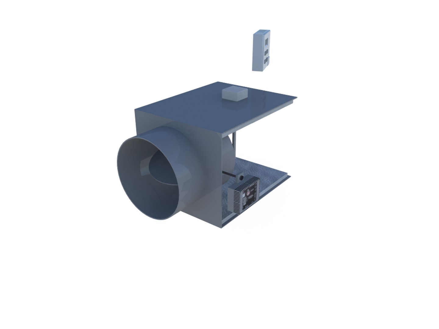 Bypass Damper Thermostat Vma 3d Model