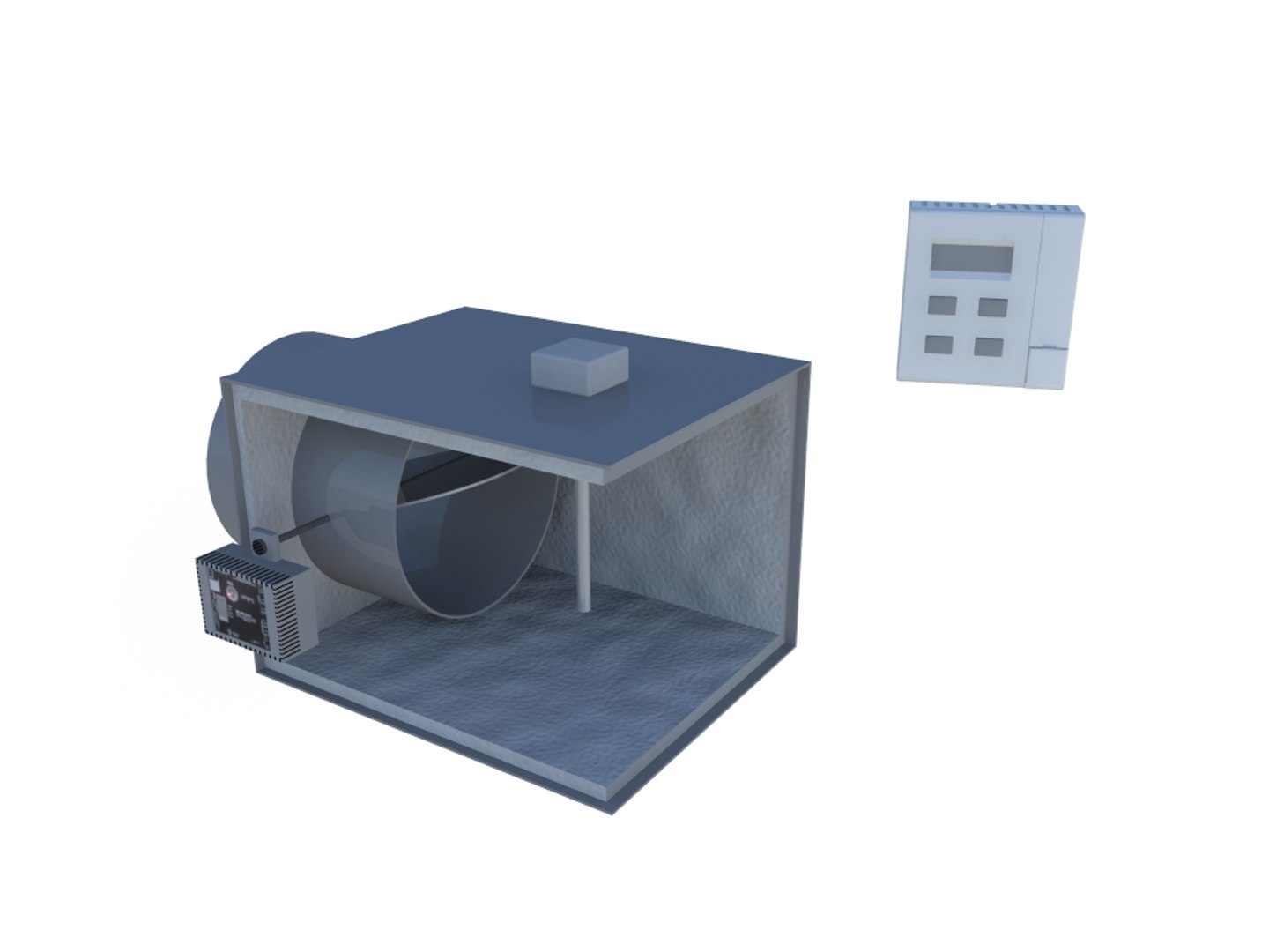 Bypass Damper Thermostat Vma 3d Model