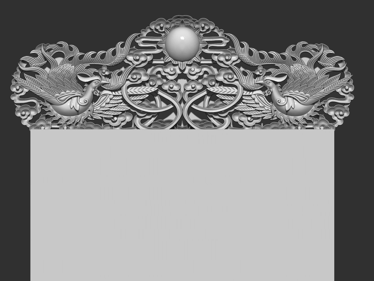3D tombstone with phoenixes model - TurboSquid 2044176