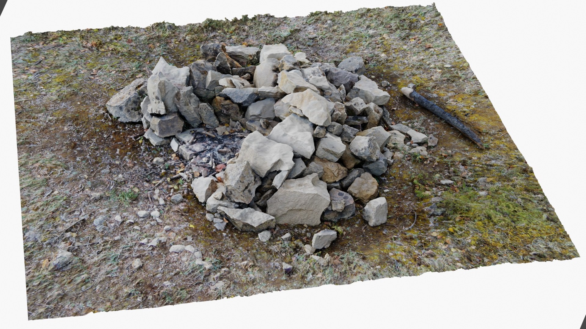 Stone Firepit Campfire 3D Model - TurboSquid 1963684