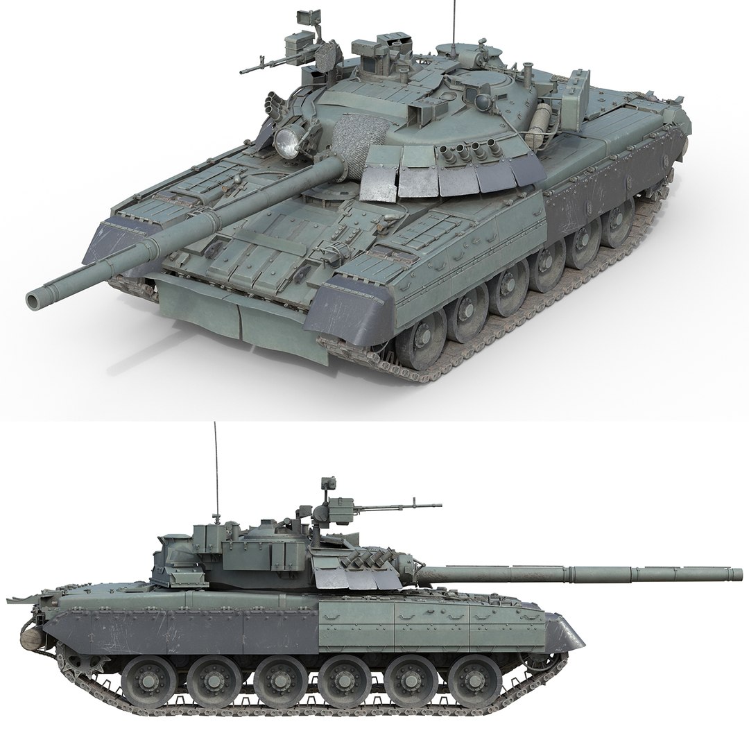 3D Model T 80U Main Battle Tank - TurboSquid 2292812