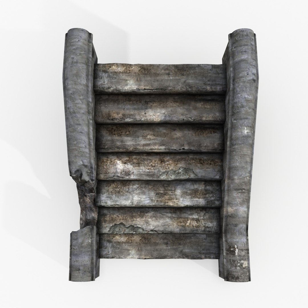 Realistic Stairs 3ds