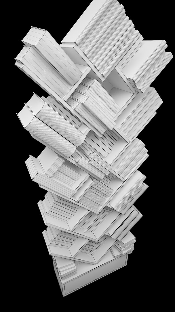 Bookshelf Tree Of Knowledge With Books Model - TurboSquid 1876215