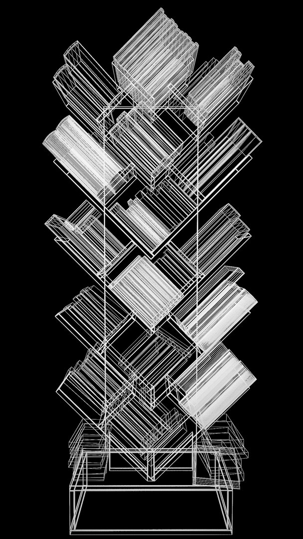 Bookshelf Tree Of Knowledge With Books Model - TurboSquid 1876215